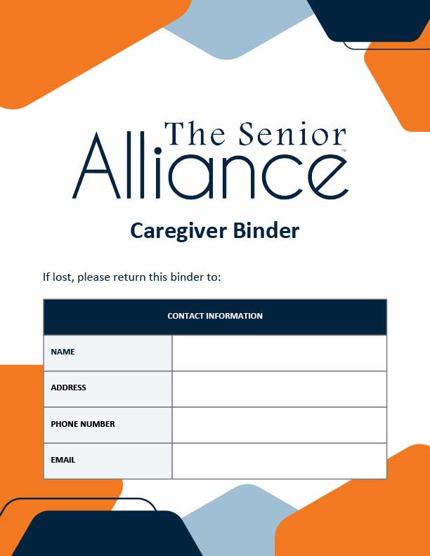 Caregiver Binder - The Senior Alliance