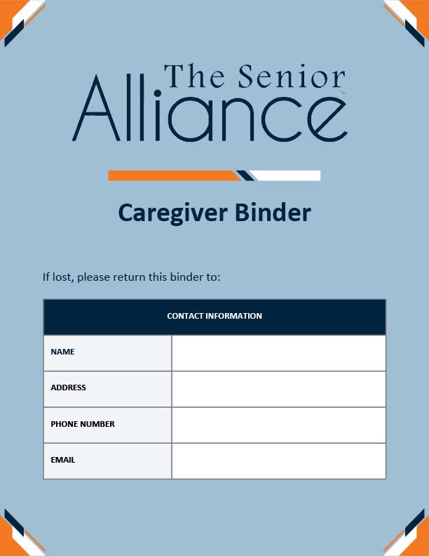 Caregiver Binder - The Senior Alliance