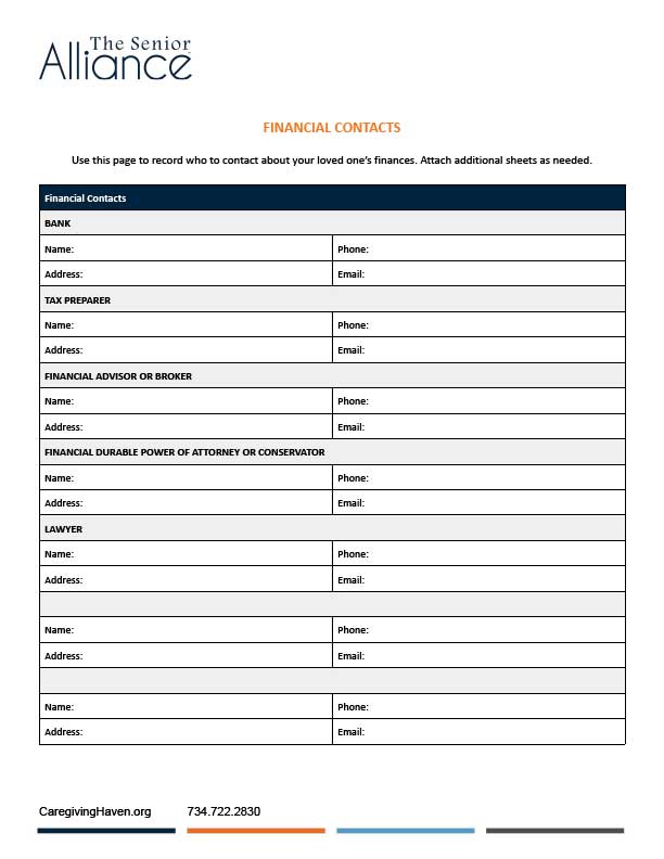 Caregiver Binder - The Senior Alliance