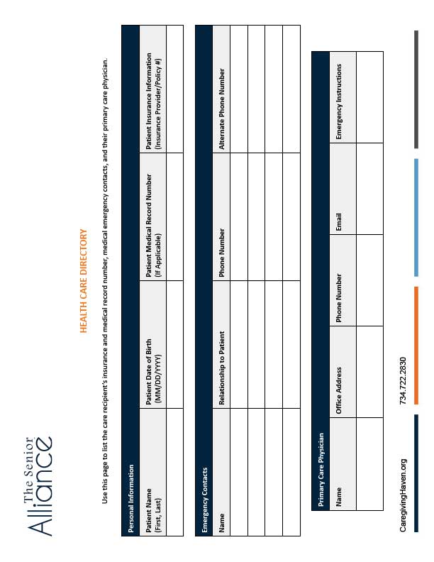 Caregiver Binder - The Senior Alliance