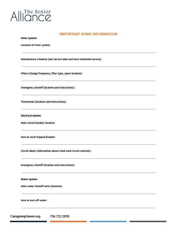 Caregiver Binder - The Senior Alliance