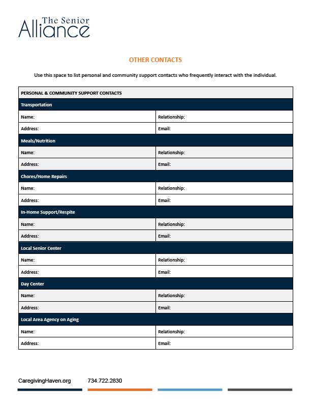 Caregiver Binder - The Senior Alliance